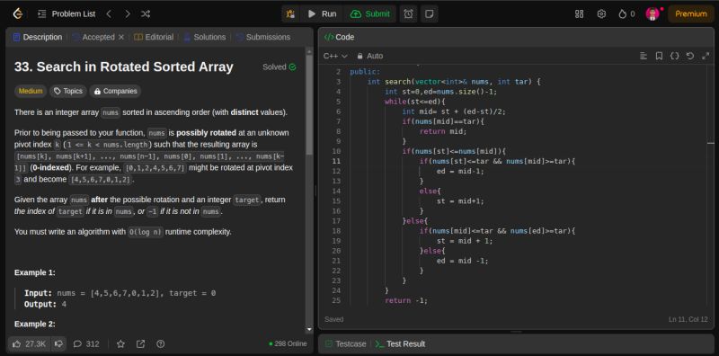 #leetcode #binarysearch #rotatedarray #algorithm | Ashitosh Lavhate #leetcode #binarysearch #rotatedarray #algorithm | Ashitosh Lavhate