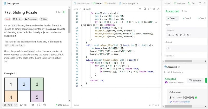 Bhagyashree Patil on LinkedIn: #100daysofcode #leetcode #slidingpuzzle ... Bhagyashree Patil on LinkedIn: #100daysofcode #leetcode #slidingpuzzle ...