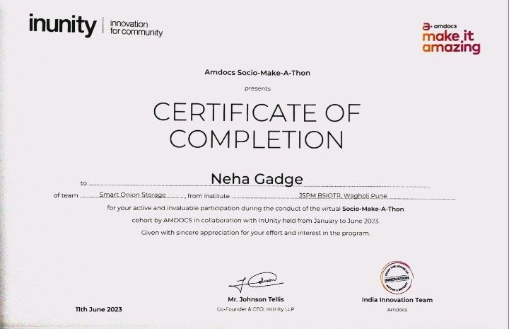 Neha Gadge on LinkedIn: #amdocs #inunity Neha Gadge on LinkedIn: #amdocs #inunity