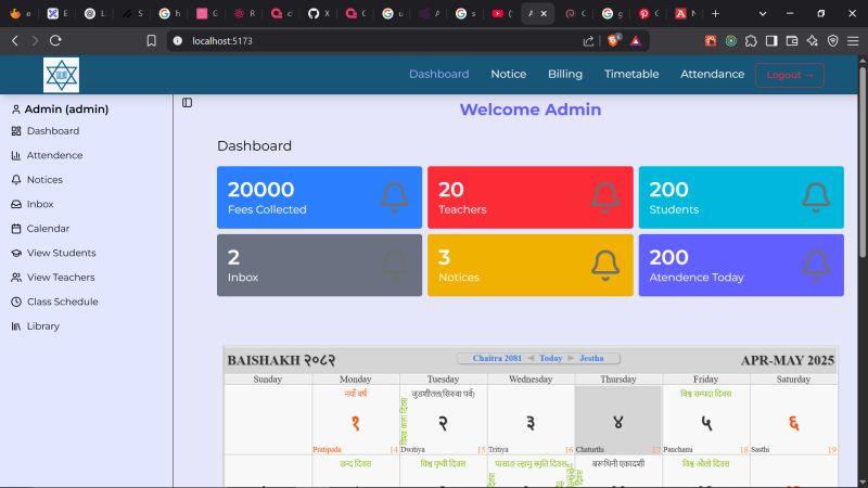 #reactjs #shadcnui #npcalendar #nepal #schoolmanagementsystem… | Dipesh ... #reactjs #shadcnui #npcalendar #nepal #schoolmanagementsystem… | Dipesh ...