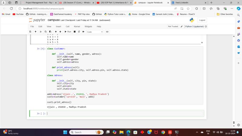 Sarvesh Joshi on LinkedIn: Learning the concepts of OOP in python by ... Sarvesh Joshi on LinkedIn: Learning the concepts of OOP in python by ...