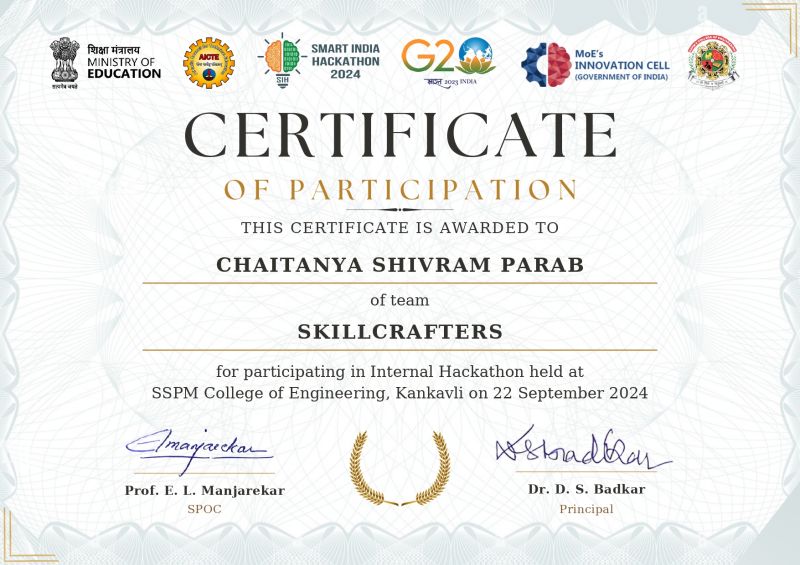 Chaitanya Parab on LinkedIn: #sih #innovation #teamwork #grateful # ... Chaitanya Parab on LinkedIn: #sih #innovation #teamwork #grateful # ...