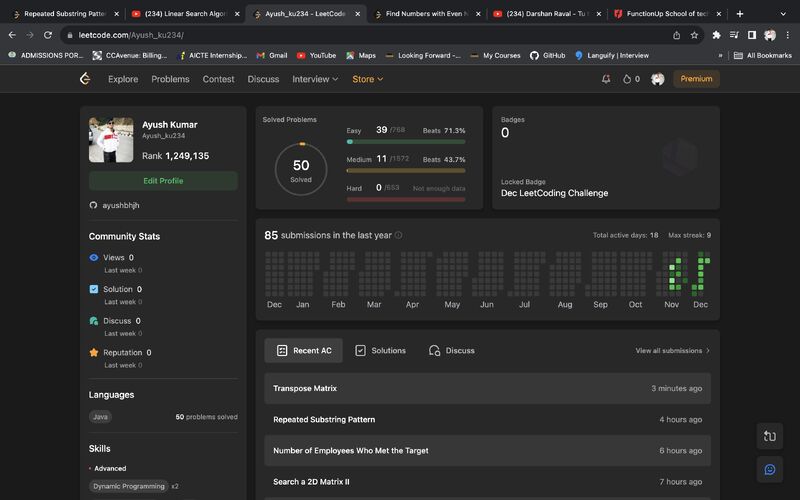 Ayush kumar on LinkedIn: #leetcode #coding #problemsolving # ... Ayush kumar on LinkedIn: #leetcode #coding #problemsolving # ...