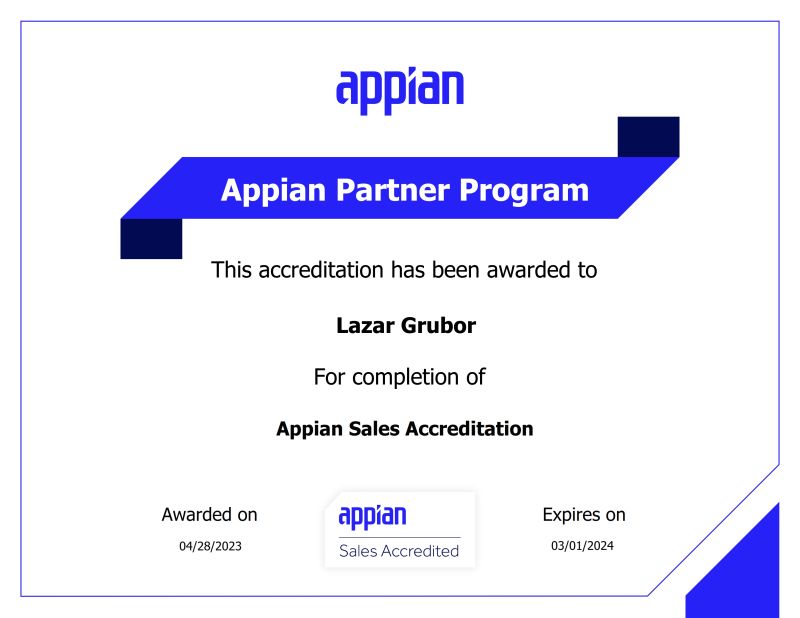 Lazar Grubor on LinkedIn: #appian #partnership #lowcode # ... Lazar Grubor on LinkedIn: #appian #partnership #lowcode # ...