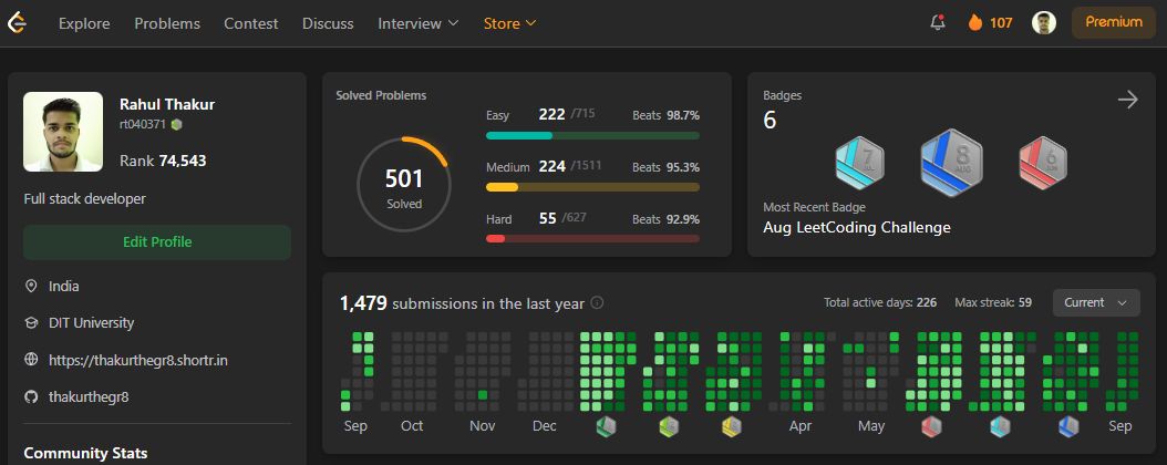 Rahul Thakur on LinkedIn: #leetcode #codingmilestone #problemsolving # ... Rahul Thakur on LinkedIn: #leetcode #codingmilestone #problemsolving # ...