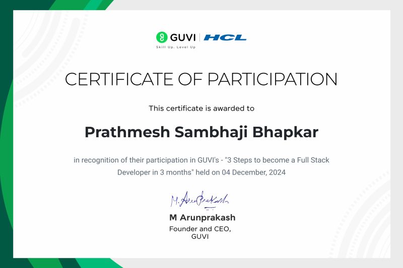 Prathmesh Bhapkar posted on LinkedIn Prathmesh Bhapkar posted on LinkedIn