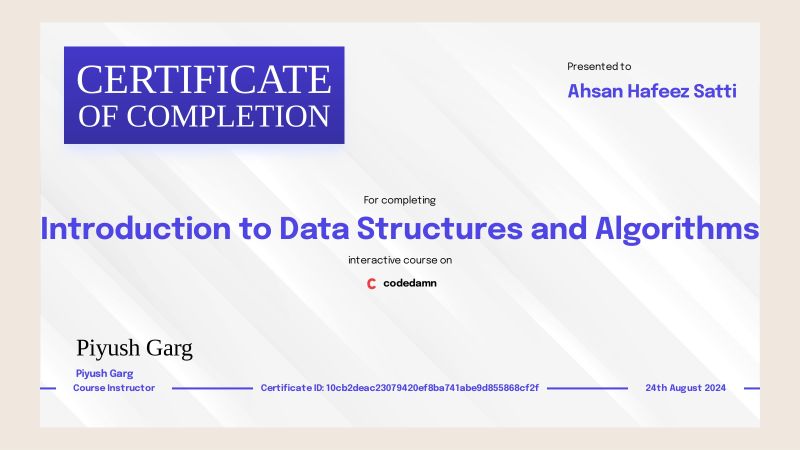 Ahsan Hafeez Satti on LinkedIn: #datastructures #algorithms #coding # ... Ahsan Hafeez Satti on LinkedIn: #datastructures #algorithms #coding # ...