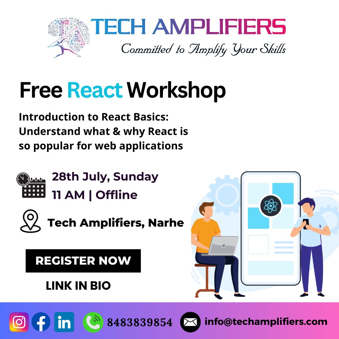 Tech Amplifiers on LinkedIn: #react #reactprogramming #reactdeveloper # ... Tech Amplifiers on LinkedIn: #react #reactprogramming #reactdeveloper # ...