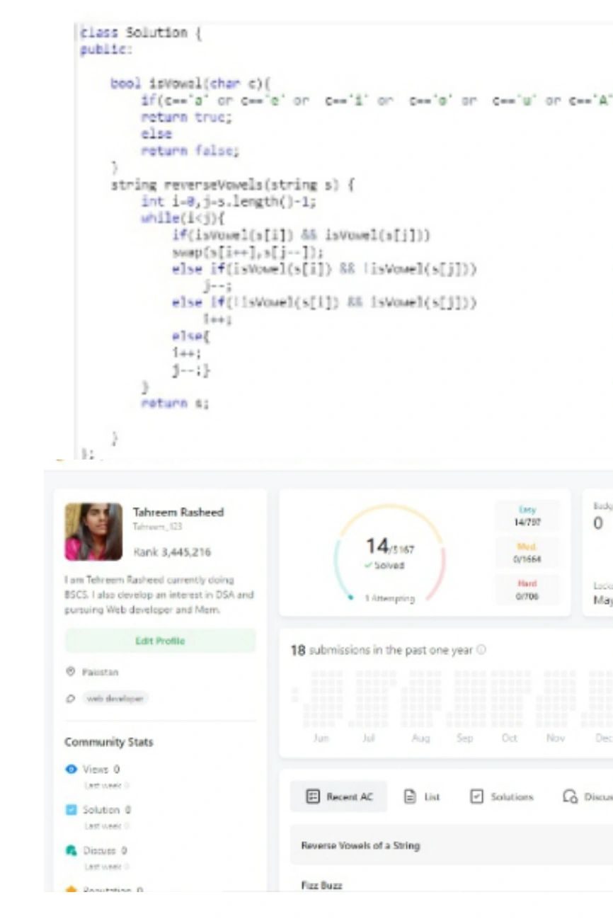 solved leetcode problem with string string | Tahreem Rasheed posted on ... solved leetcode problem with string string | Tahreem Rasheed posted on ...