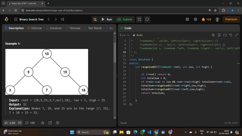 Resolved BST problem on LeetCode | Rahul Khawse posted on the topic ... Resolved BST problem on LeetCode | Rahul Khawse posted on the topic ...