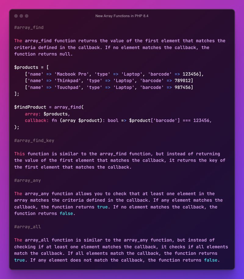 Keyur Bhimani on LinkedIn: #keyurbhimani #php #php84 #laravel # ... Keyur Bhimani on LinkedIn: #keyurbhimani #php #php84 #laravel # ...