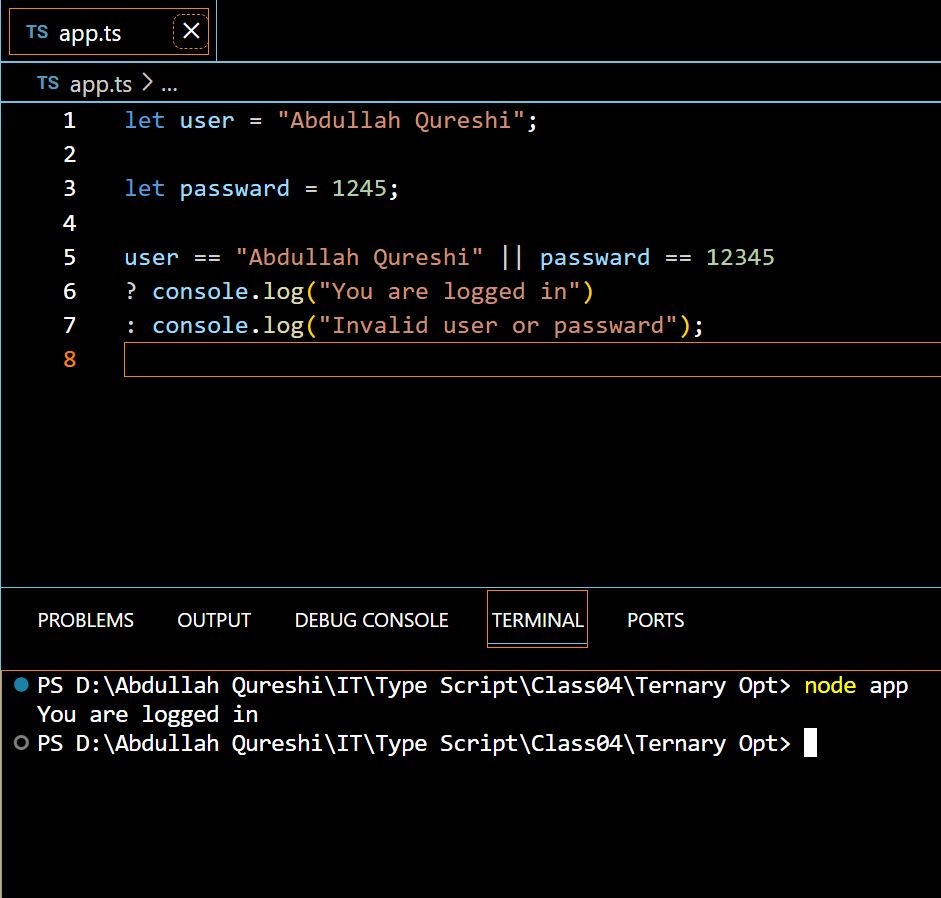 Exploring ternary operators in TypeScript | Abdullah Qureshi posted on ... Exploring ternary operators in TypeScript | Abdullah Qureshi posted on ...