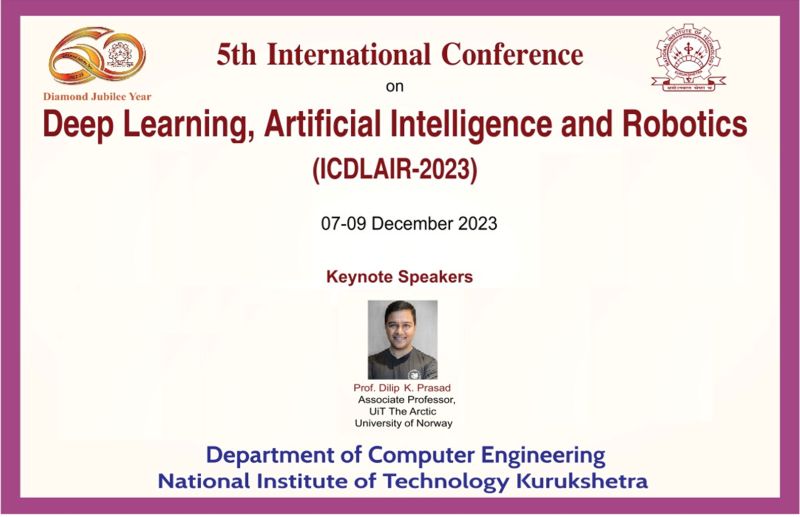 Dilip Prasad on LinkedIn: I will be giving keynote on Dilip Prasad on LinkedIn: I will be giving keynote on
