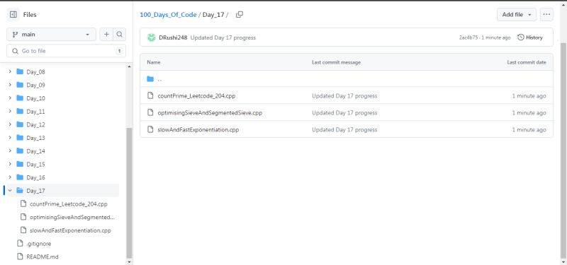 Day 17 of #100DaysOfCode: DSA basics | Rushikesh Deshmukh posted on the ... Day 17 of #100DaysOfCode: DSA basics | Rushikesh Deshmukh posted on the ...