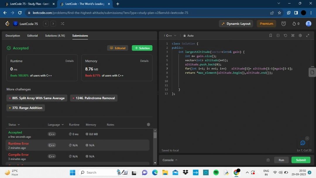 Harsh Gupta on LinkedIn: #leetcodechallenge #codingjourney # ... Harsh Gupta on LinkedIn: #leetcodechallenge #codingjourney # ...