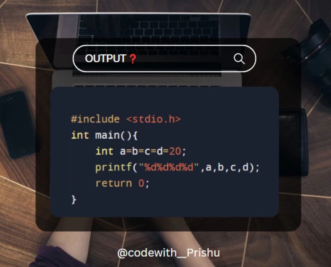 Prishu Gawalia on LinkedIn: #codingquiz #codechallenge #techquiz # ... Prishu Gawalia on LinkedIn: #codingquiz #codechallenge #techquiz # ...