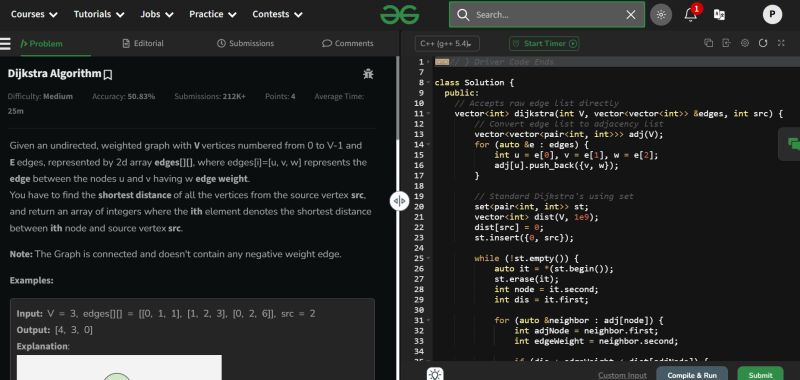 Implemented Dijkstra's Algorithm in C++ for shortest path | Punit Tak ... Implemented Dijkstra's Algorithm in C++ for shortest path | Punit Tak ...