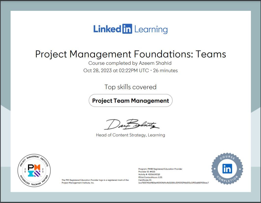 Azeem Shahid on LinkedIn: PMI modules compiled. Azeem Shahid on LinkedIn: PMI modules compiled.