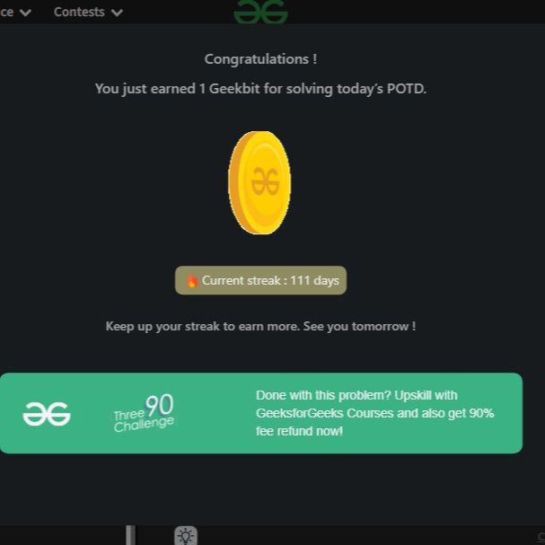 #geekstreak2024 #gfg160 #codingjourney #geekstreak2024 | Priyanshu ... #geekstreak2024 #gfg160 #codingjourney #geekstreak2024 | Priyanshu ...