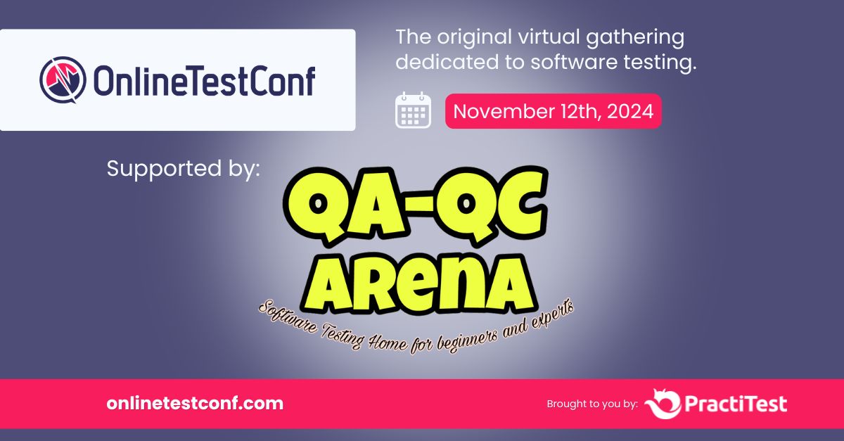 QA-QC Arena on LinkedIn: #softwaretesting #onlinetestconf #qaqcarena QA-QC Arena on LinkedIn: #softwaretesting #onlinetestconf #qaqcarena