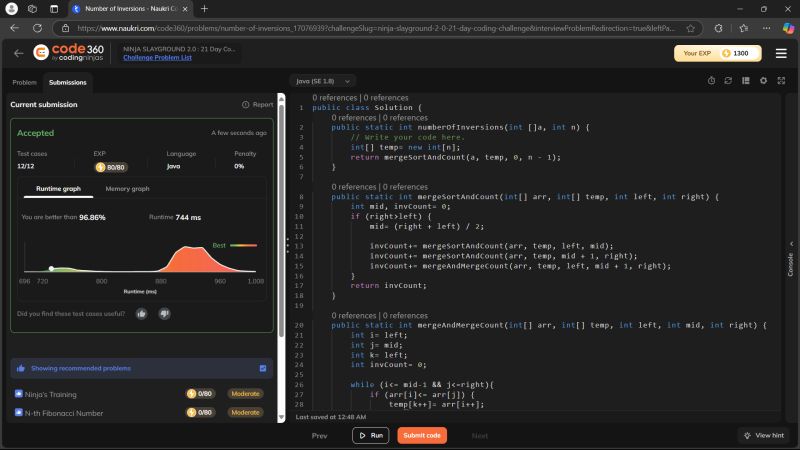 Srideep Kundu on LinkedIn: #day21 #ninjaslayground #codingninjas Srideep Kundu on LinkedIn: #day21 #ninjaslayground #codingninjas