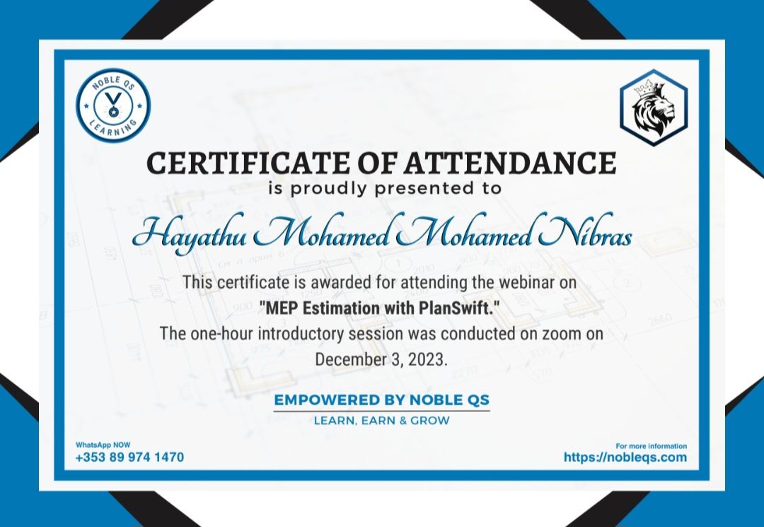 MOHAMED NIBRAS BSc.(Hons) QS , HND. Eng(CE) on LinkedIn: #webinar2023 # ... MOHAMED NIBRAS BSc.(Hons) QS , HND. Eng(CE) on LinkedIn: #webinar2023 # ...