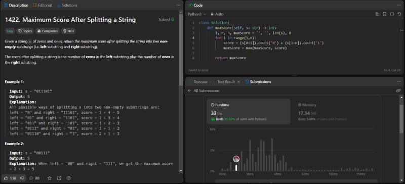 Vedant Mankar on LinkedIn: #day22 #30daysofleetcode #codingchallenge Vedant Mankar on LinkedIn: #day22 #30daysofleetcode #codingchallenge
