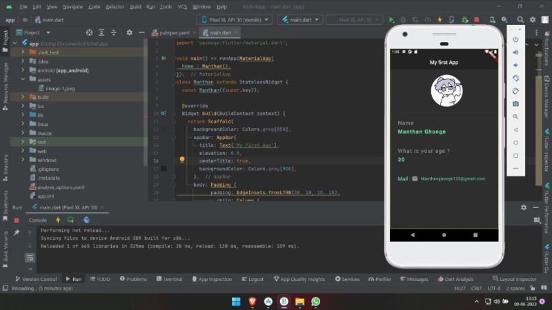 Manthan Ghonge on LinkedIn: Hello everyone just learning flutter this ... Manthan Ghonge on LinkedIn: Hello everyone just learning flutter this ...
