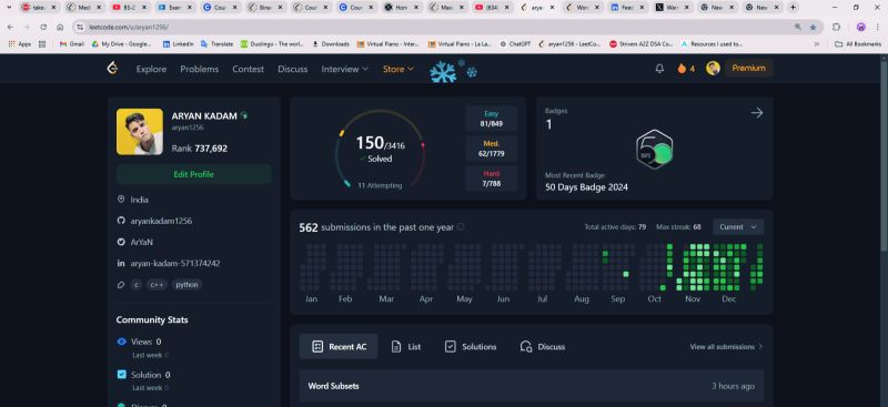 ARYAN KADAM on LinkedIn: #leetcode #codingjourney #problemsolving # ... ARYAN KADAM on LinkedIn: #leetcode #codingjourney #problemsolving # ...