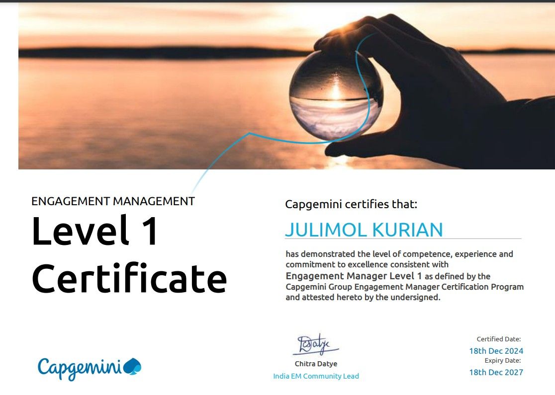 Julimol Kurian TOGAF® on LinkedIn: I’m thrilled to announce that I have ... Julimol Kurian TOGAF® on LinkedIn: I’m thrilled to announce that I have ...