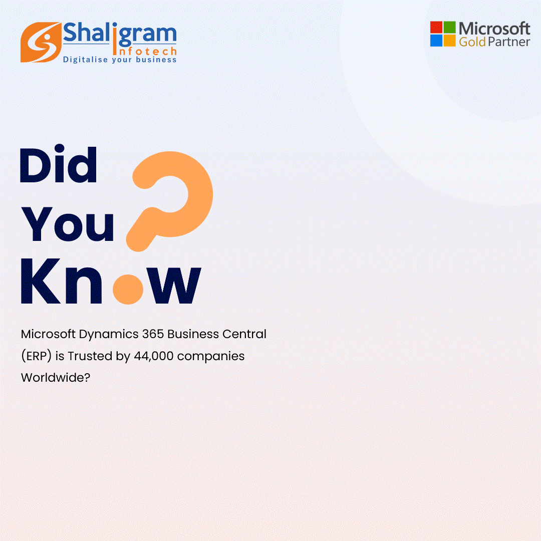 Shaligram Infotech on LinkedIn: Did you know Microsoft Dynamics 365 ... Shaligram Infotech on LinkedIn: Did you know Microsoft Dynamics 365 ...