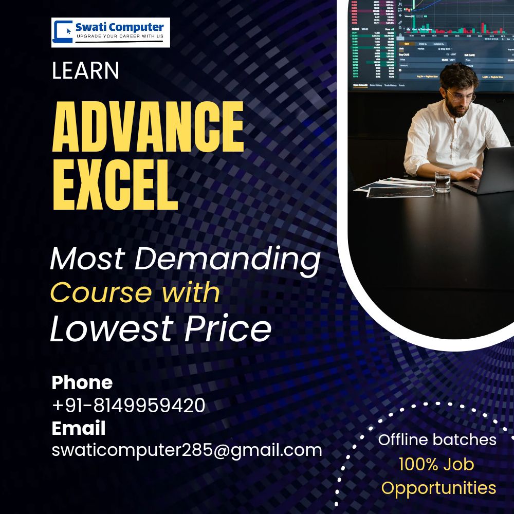 Admission Open for Advance Excel Course | Swati Computer posted on the ... Admission Open for Advance Excel Course | Swati Computer posted on the ...