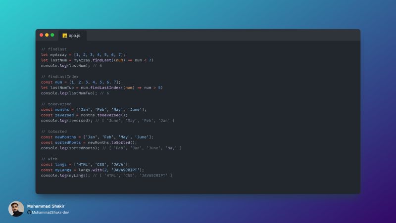 Muhammad Shakir on LinkedIn: #javascript #newfeatures # ... Muhammad Shakir on LinkedIn: #javascript #newfeatures # ...