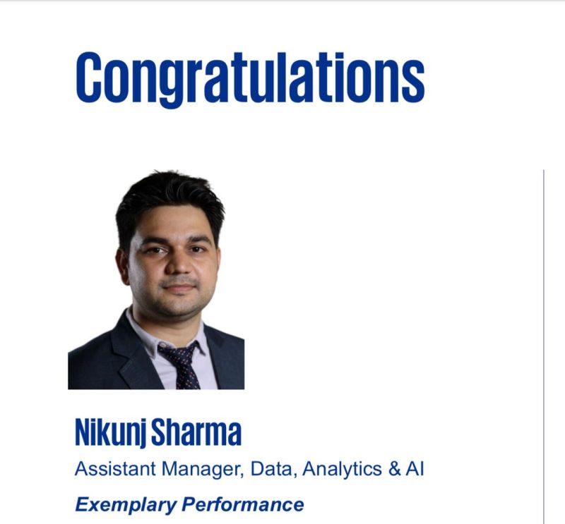 Nikunj Sharma on LinkedIn: #gratitude #recognition | 13 comments Nikunj Sharma on LinkedIn: #gratitude #recognition | 13 comments