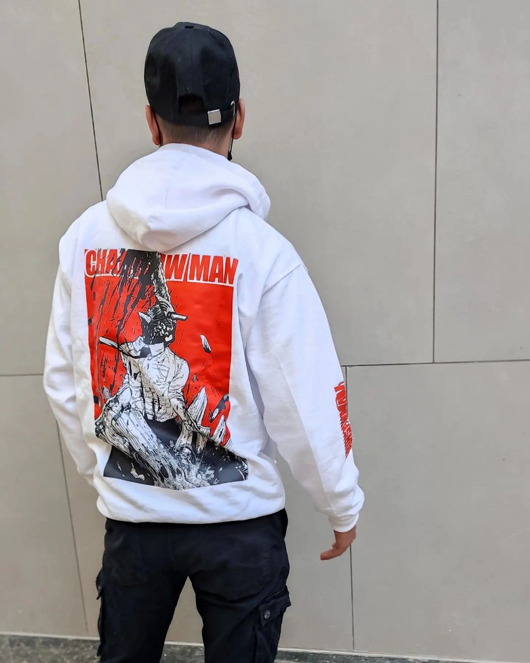 Chainsaw man Anime Based Hoodie which I made last year × Photographed ... Chainsaw man Anime Based Hoodie which I made last year × Photographed ...