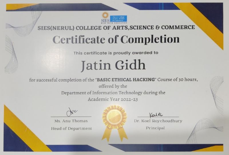 Jatin Gidh on LinkedIn: #ethicalhacking #achievementunlocked Jatin Gidh on LinkedIn: #ethicalhacking #achievementunlocked