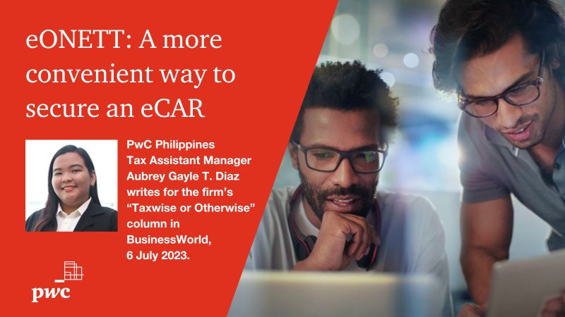 PwC Philippines on LinkedIn: #bir #digitaltransformation #eonett #ecar PwC Philippines on LinkedIn: #bir #digitaltransformation #eonett #ecar