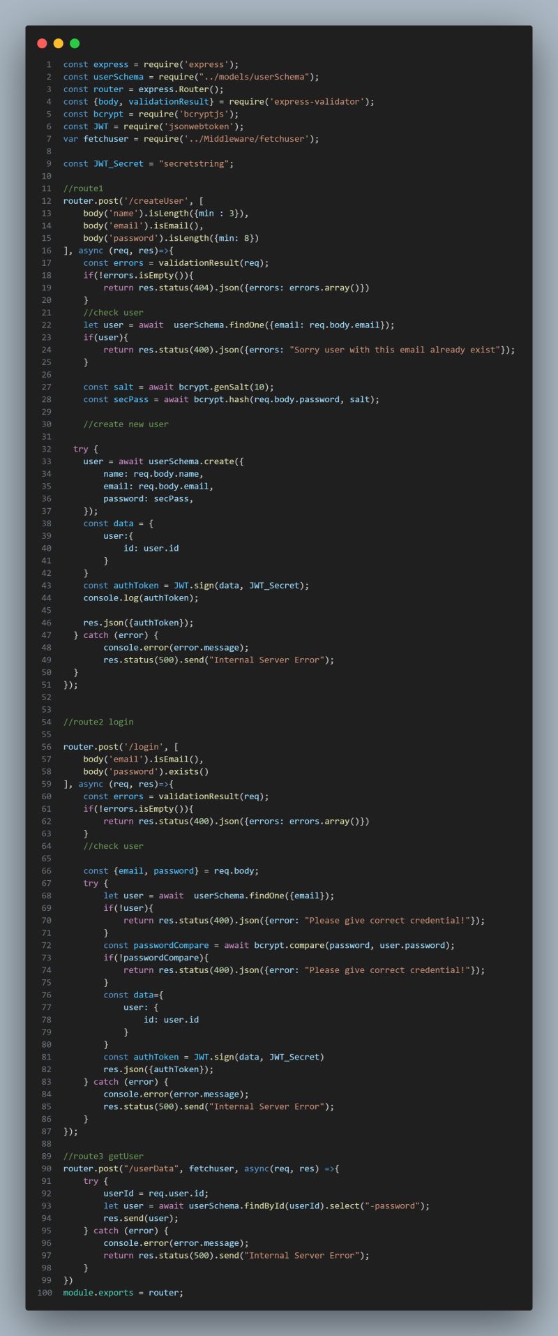 User Registration API with Node.js and Express π API endpoints include ... User Registration API with Node.js and Express π API endpoints include ...