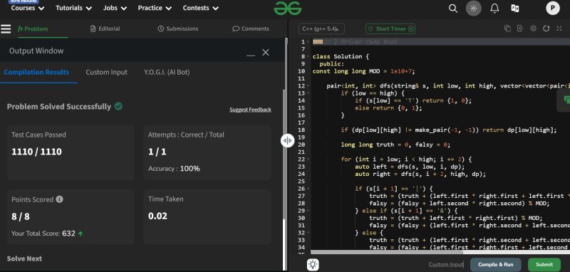#160daysofcode #dynamicprogramming #booleanparenthesization #recursion ... #160daysofcode #dynamicprogramming #booleanparenthesization #recursion ...