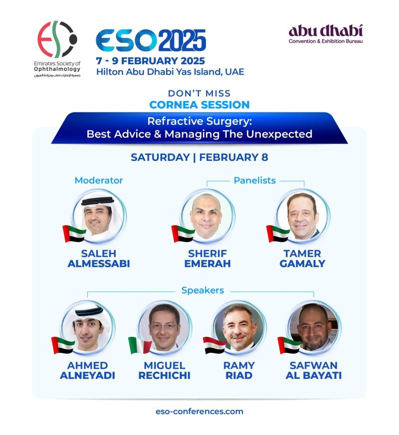 Emirates Society of Ophthalmology on LinkedIn: Don't miss Cornea ... Emirates Society of Ophthalmology on LinkedIn: Don't miss Cornea ...