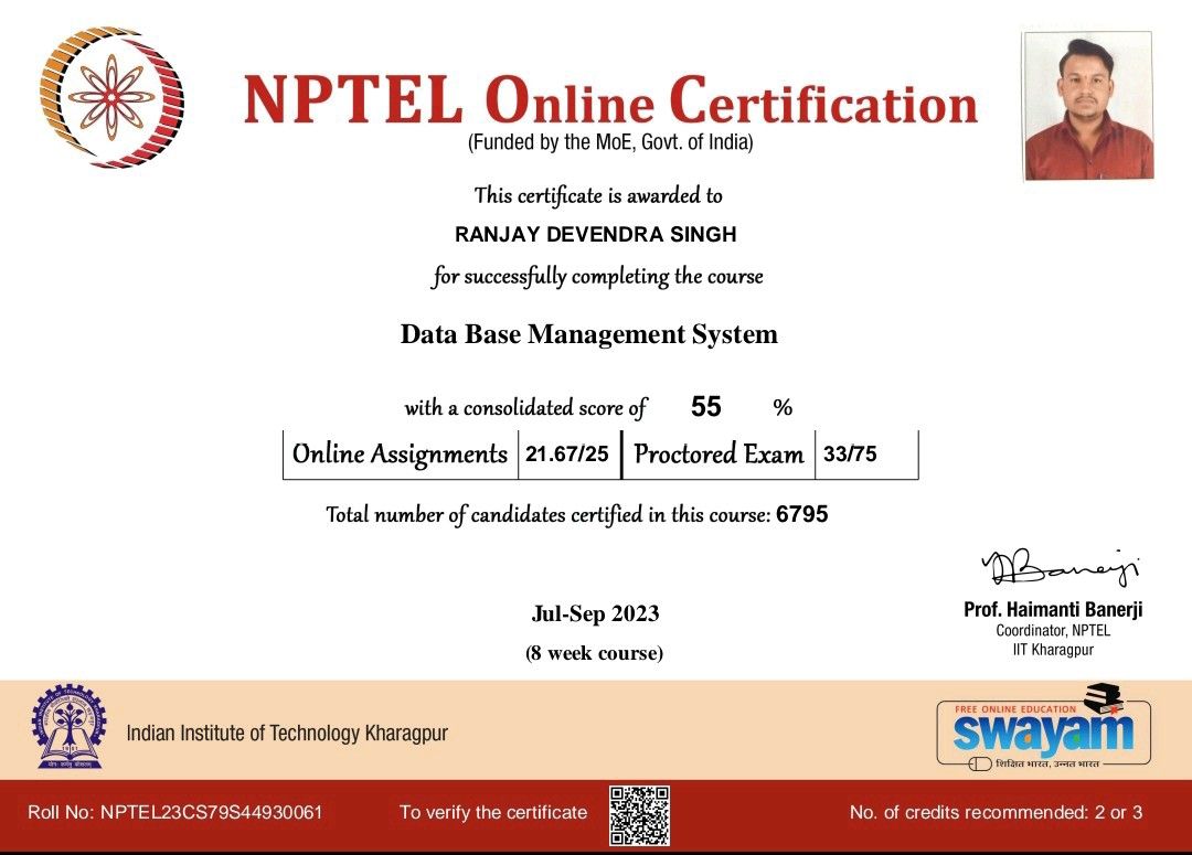 RANJAY DEVENDRA SINGH on LinkedIn: #database #another RANJAY DEVENDRA SINGH on LinkedIn: #database #another