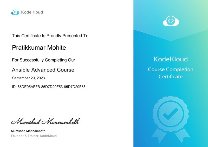 Pratikkumar Mohite on LinkedIn: #learning #configurationmanagement # ... Pratikkumar Mohite on LinkedIn: #learning #configurationmanagement # ...