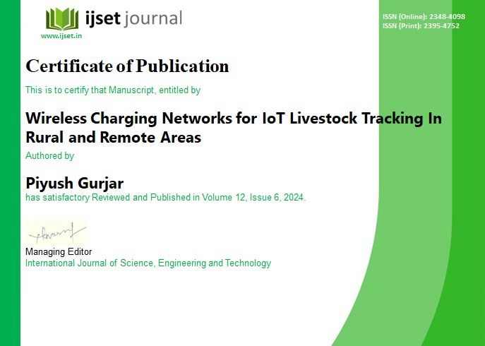 PIYUSH GURJAR on LinkedIn: #researchpublication #iot #wirelesscharging ... PIYUSH GURJAR on LinkedIn: #researchpublication #iot #wirelesscharging ...