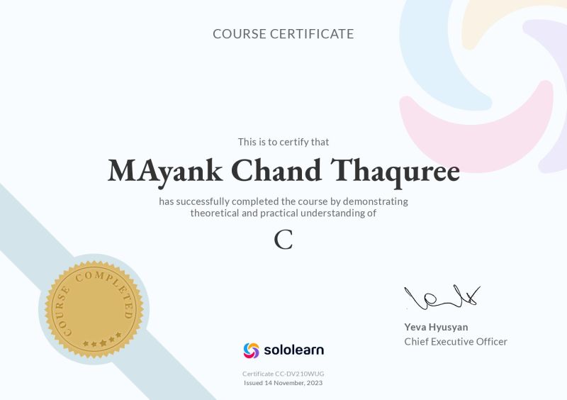 Mayank Chand on LinkedIn: i love it in the journey to C programming Mayank Chand on LinkedIn: i love it in the journey to C programming