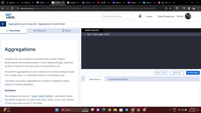 #30daysofcodechallenge #nxtwave #ccbp #sql #dbms #aggregation #coding ... #30daysofcodechallenge #nxtwave #ccbp #sql #dbms #aggregation #coding ...