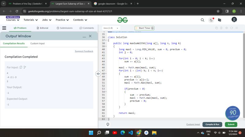Day 55 of #100daysofcodechallenge: maxSumWithK() | Pragya Kumari posted ... Day 55 of #100daysofcodechallenge: maxSumWithK() | Pragya Kumari posted ...