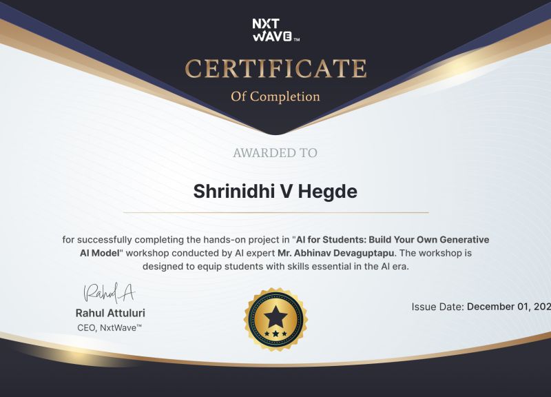 Shrinidhi Hegde on LinkedIn: #generativeai #html #css #javascript # ... Shrinidhi Hegde on LinkedIn: #generativeai #html #css #javascript # ...