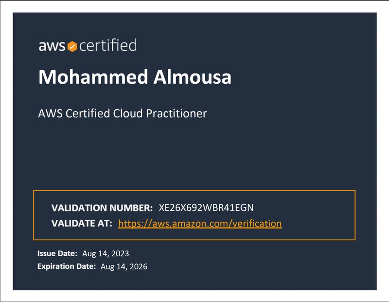 Mohammed Almousa on LinkedIn: #aws #cloud Mohammed Almousa on LinkedIn: #aws #cloud