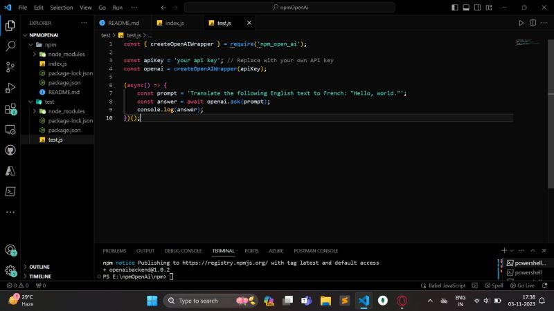 Ayush Jaiswal on LinkedIn: #npm #openai #developers #coding # ... Ayush Jaiswal on LinkedIn: #npm #openai #developers #coding # ...