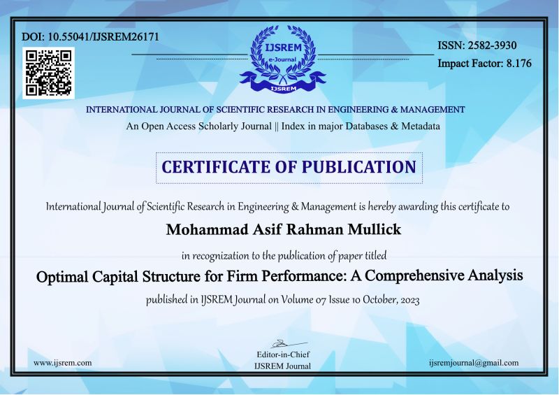 Mohammad Asif Rahman Mallick on LinkedIn: Certificate Of Publication Mohammad Asif Rahman Mallick on LinkedIn: Certificate Of Publication